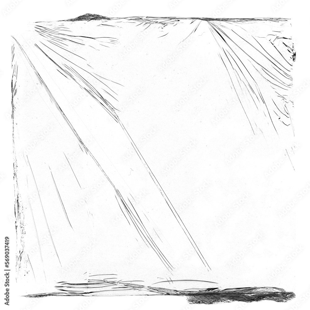 Wrinkled plastic wrap texture on transparent background wallpaper ...