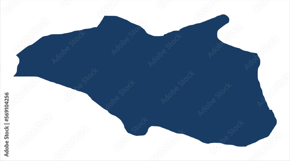 Cankiri Turkey vector map illustration on white background , Turkey ...