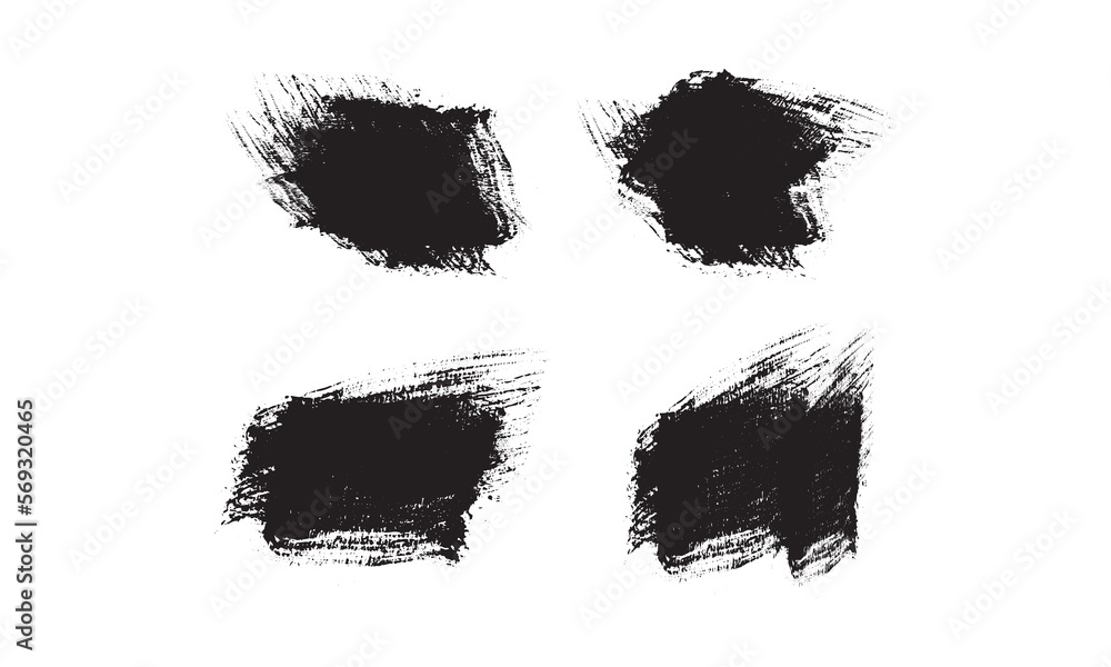 Stock-Vektorgrafik „ texture brush set vector, brush texture ...
