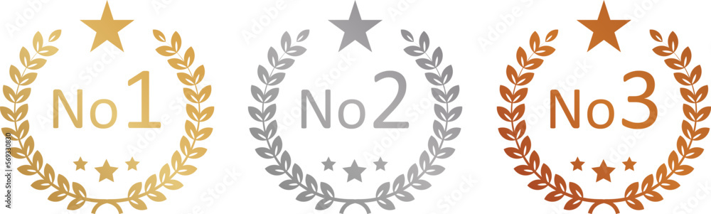 Ranking 1st, number 1, number one, best vector icon illustration Stock ...