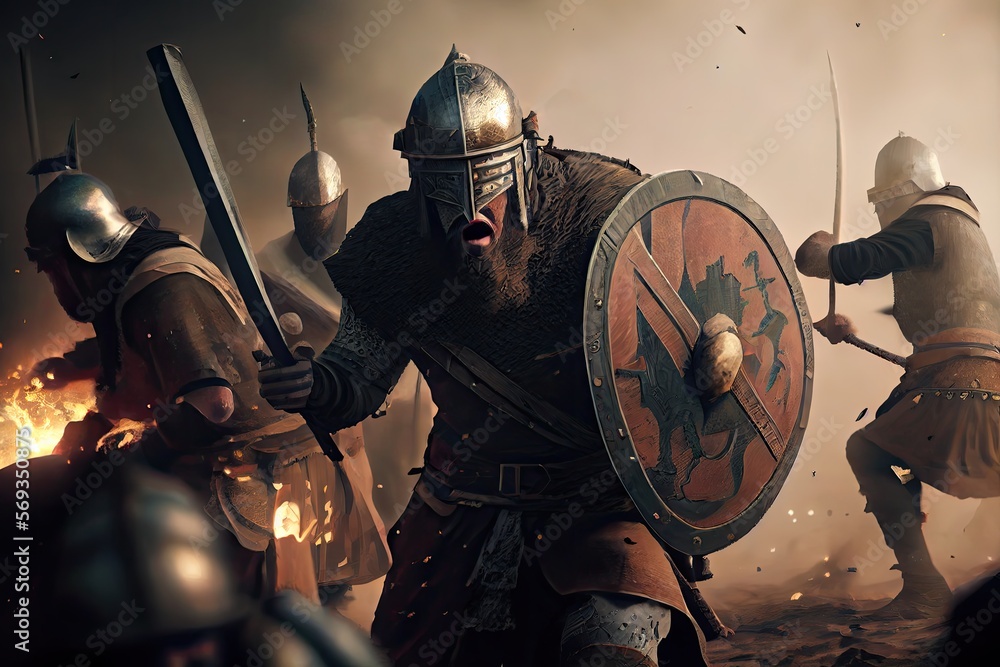 Viking warriors, generals, and Normans fought fiercely at the Battle of ...