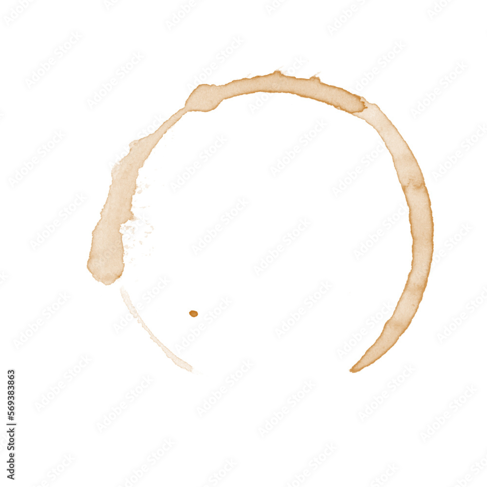 Coffee stains isolated on a transparent background. Royalty high ...