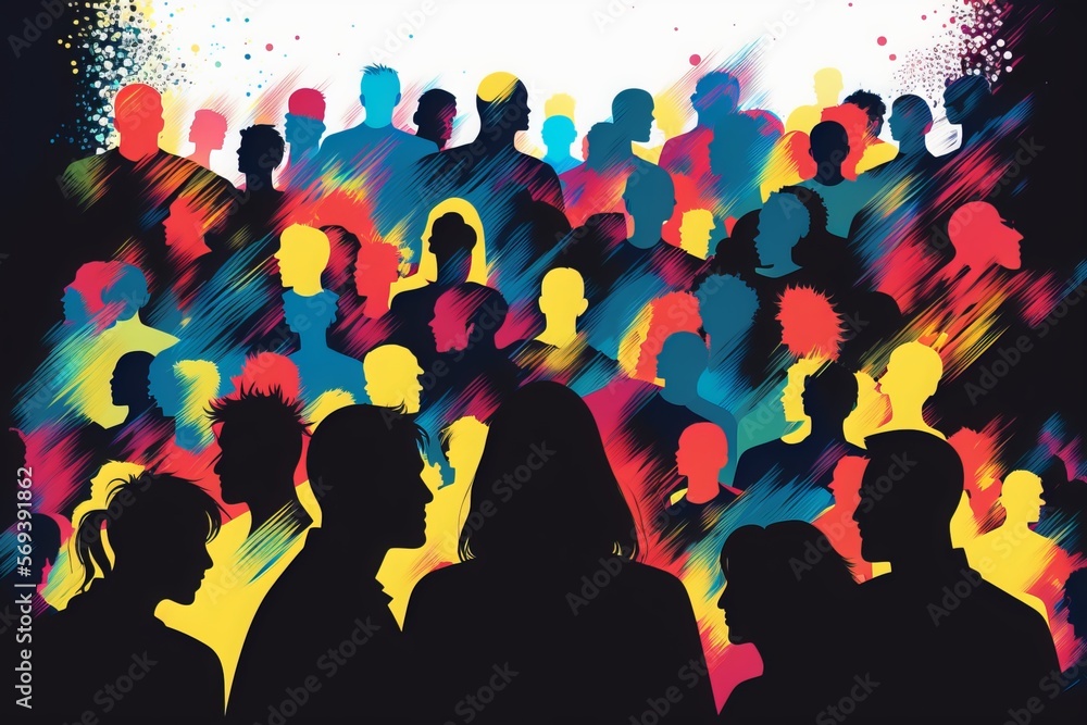 People Power: The Abstract Vector of Crowded Masses - Generative AI ...