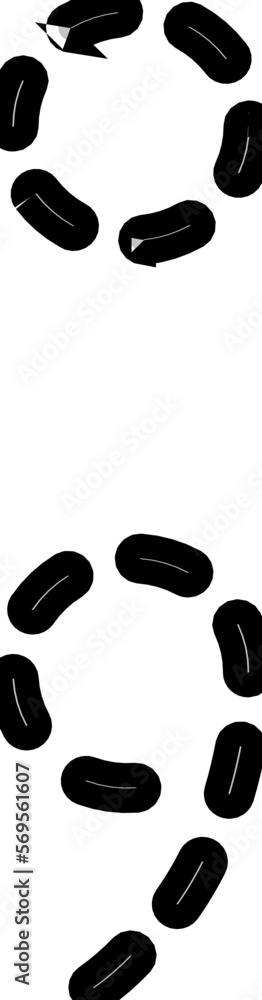 Symbol Tracing Alphabet Dash Semi Colon Sign Stock Vector | Adobe Stock