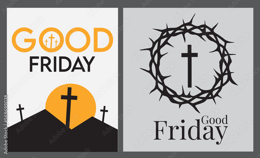 Good Friday banner and Poster. Good Friday is a Christian holiday ...