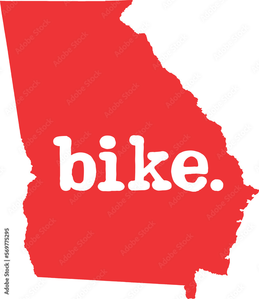 georgia state bike decal - PNG image with transparent background Stock ...