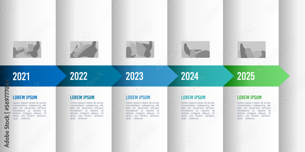 Infographic company milestones timeline template. 5th Anniversary ...