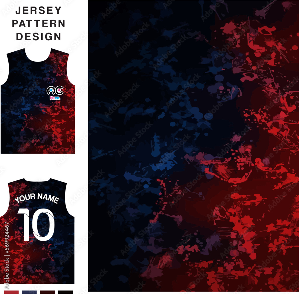 Abstract dark grunge concept vector jersey pattern template for ...