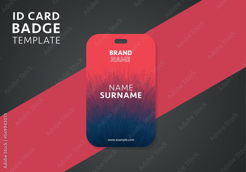 Vektor Modern and clean business id card template. professional id card design template ve ...