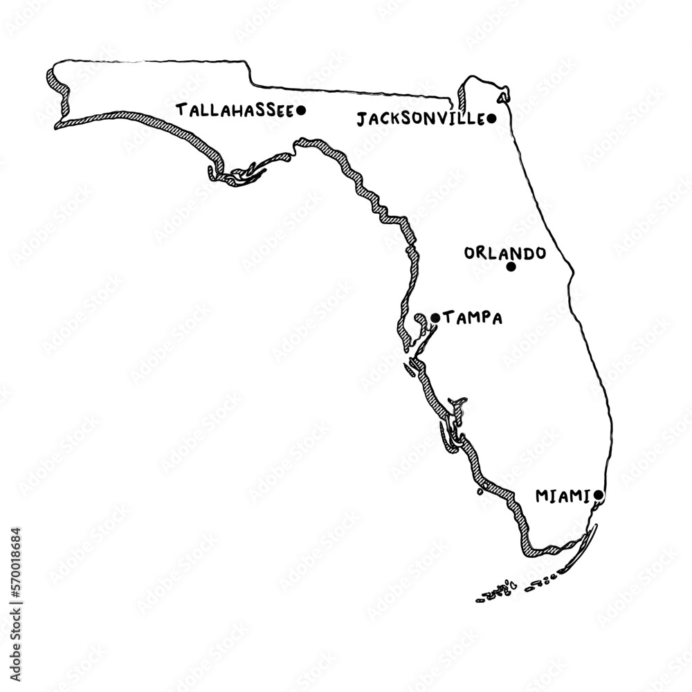 Florida Major Cities Map