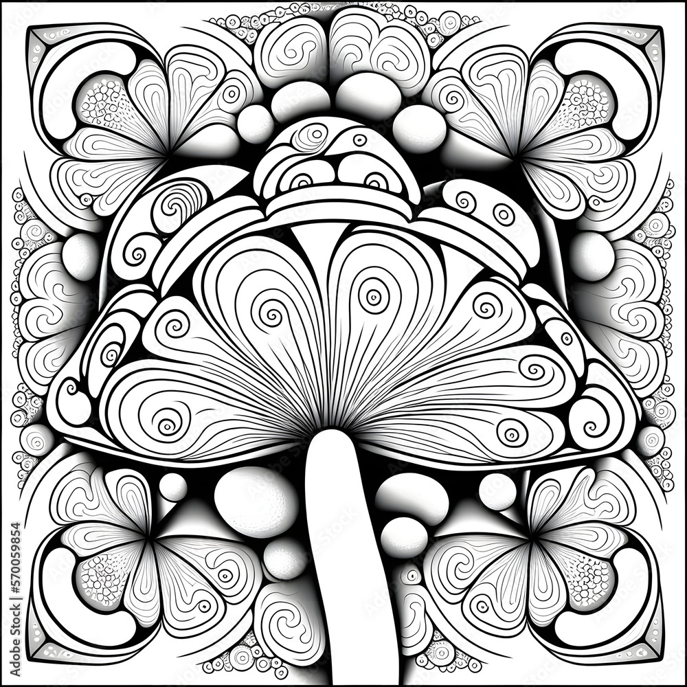 Discover the Magic of Coloring: Explore Psychedelic Shroom and Mushroom ...