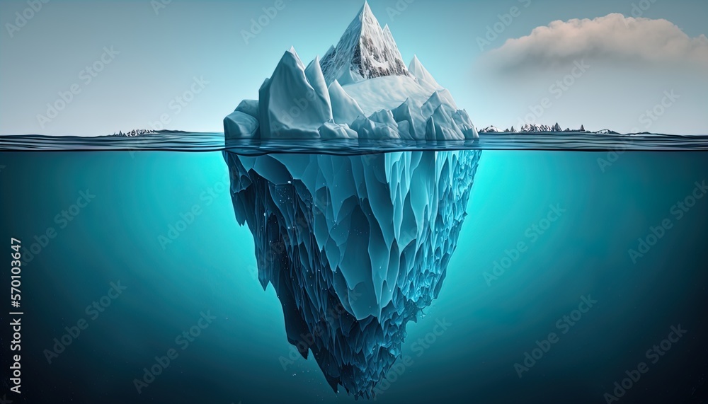 iceberg model in polar regions which shows a big hidden potential ...