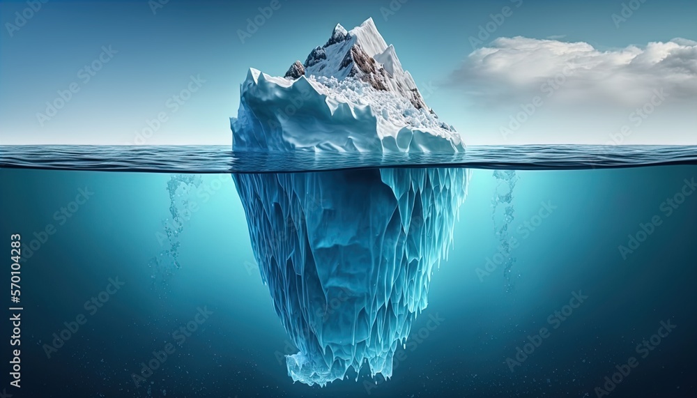 iceberg model in polar regions which shows a big hidden potential ...