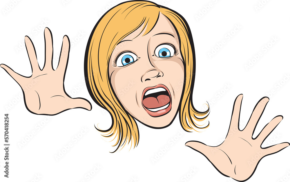 horror woman face isolated head and hands - PNG image with transparent ...