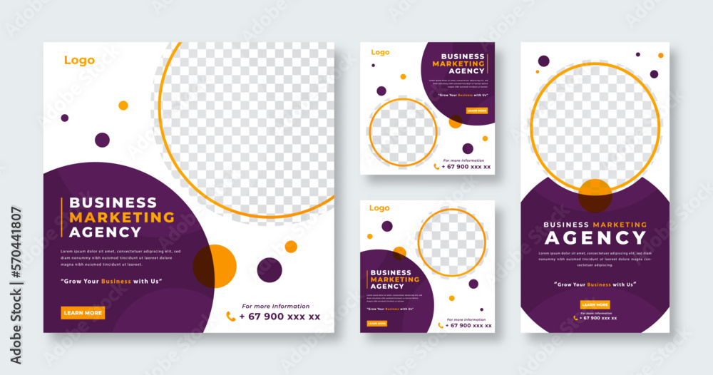 Business Marketing Agency Promotion Social Media Post for Online ...