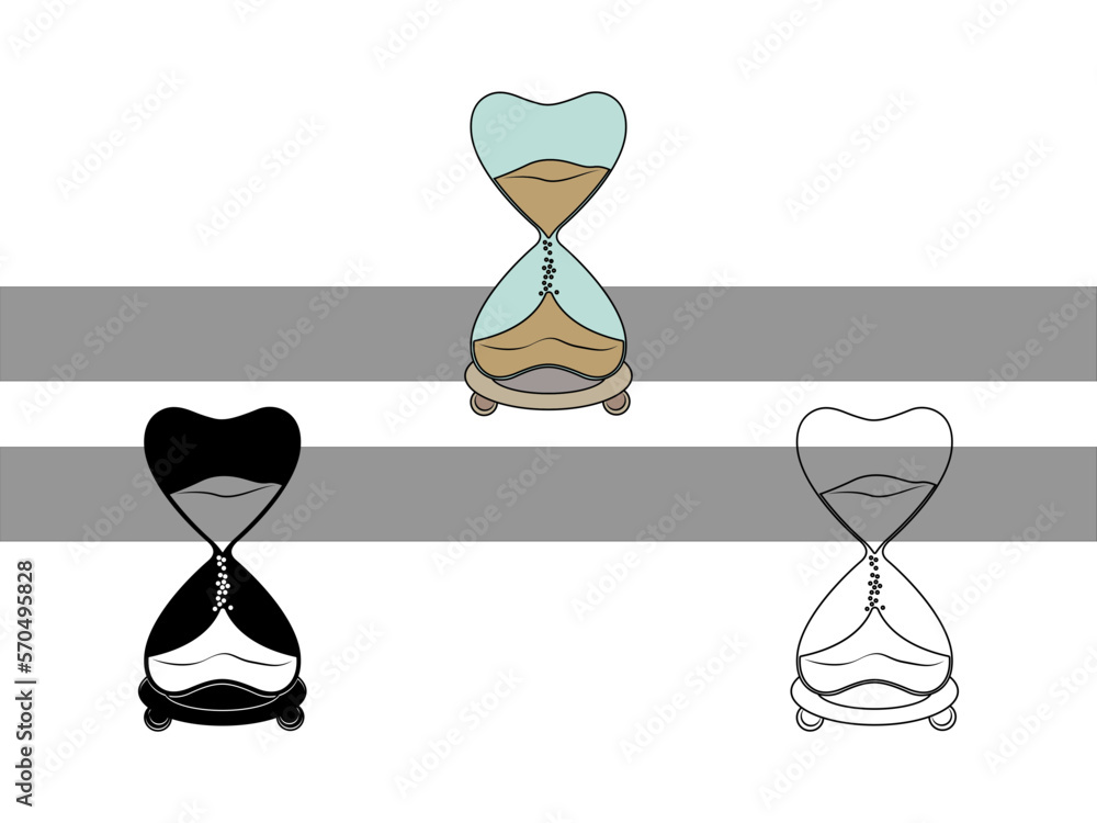 Hourglass Clipart SVG Cut File | Hour Glass Svg | Clock Svg | Time Svg ...