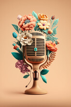 Vintage Microphone Retro Circles Free Stock Photo - Public Domain Pictures