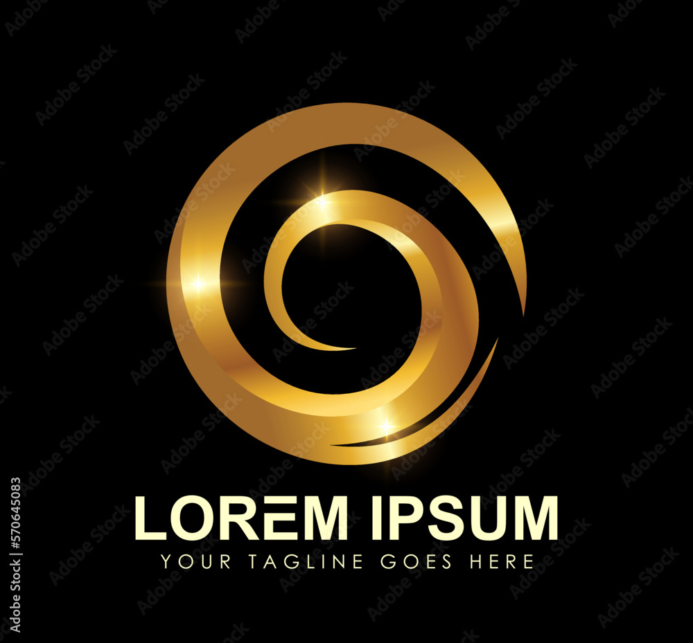 Golden Circle Logo vector icon Stock Vector | Adobe Stock