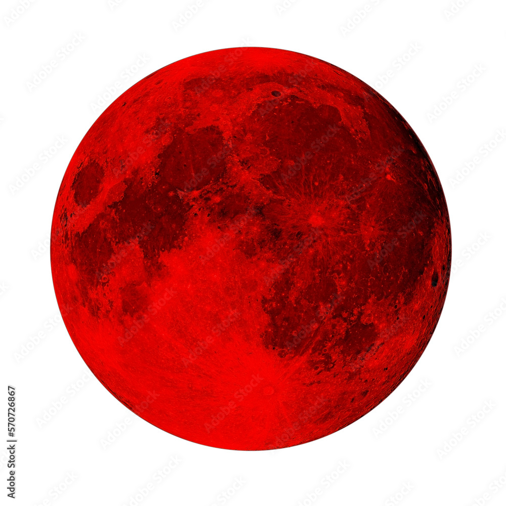 Blood red moon isolated png Stock Illustration | Adobe Stock