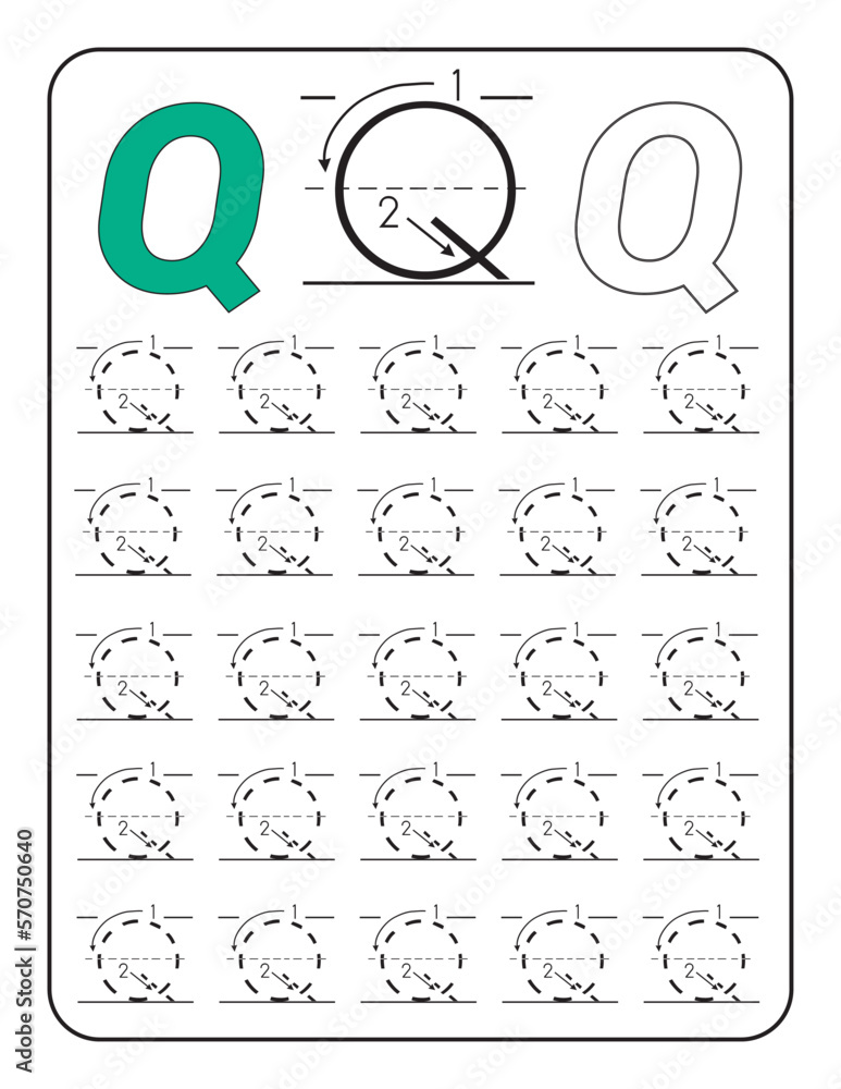 Alphabet Worksheet. Handwriting workbook for children. Worksheets for ...