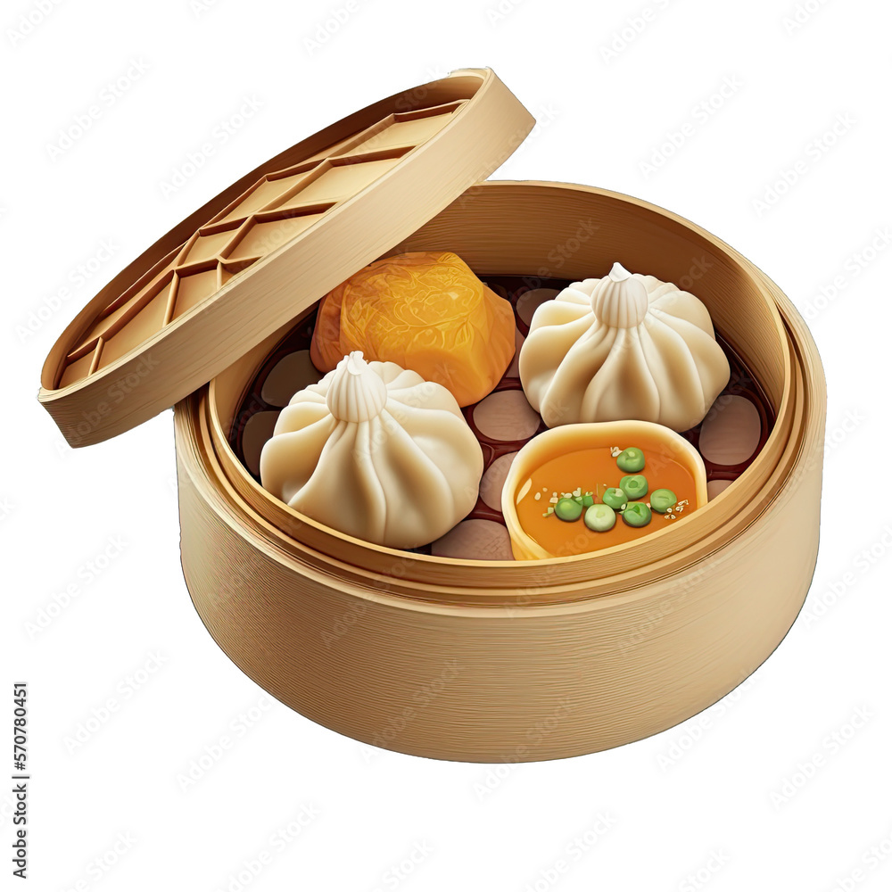 Dim sum Design Elements Isolated on Transparent Background: A Graphic Design Masterpiece with ...