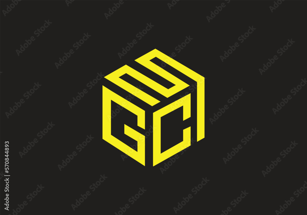 letter gcm text logo design Stock Vector | Adobe Stock