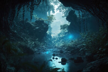 Fantasy Fish In Sea Caves Free Stock Photo - Public Domain Pictures