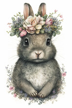 Floral Rabbit Free Stock Photo - Public Domain Pictures