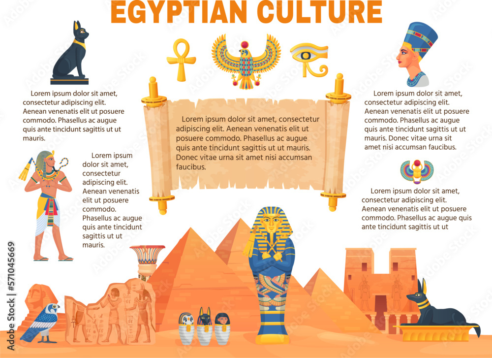 Ancient egypt infographic. Egyptian hieroglyphics egypt monuments ...