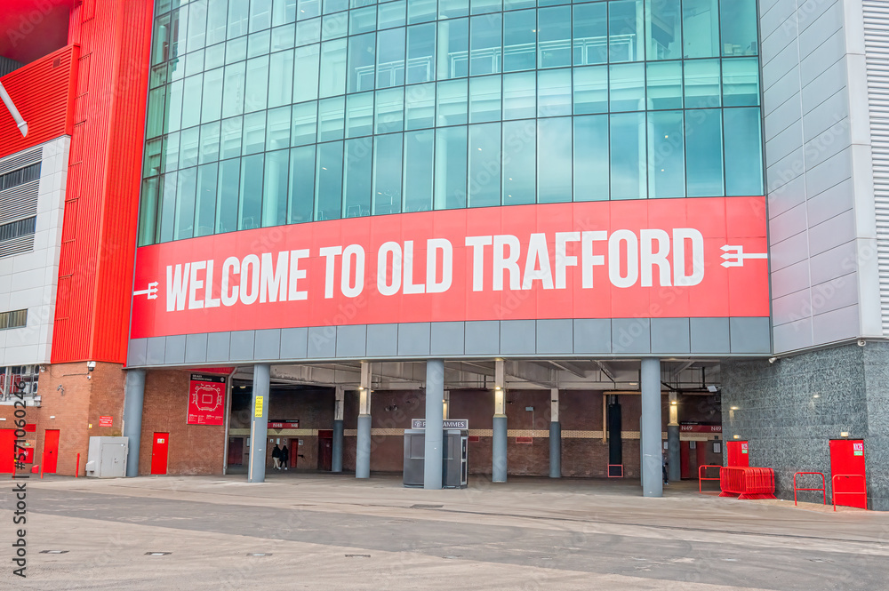 Views of Old Trafford stadium the home to Manchester United football ...