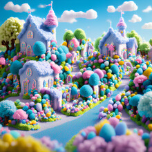 Easter Bunny Village Eggs Free Stock Photo - Public Domain Pictures