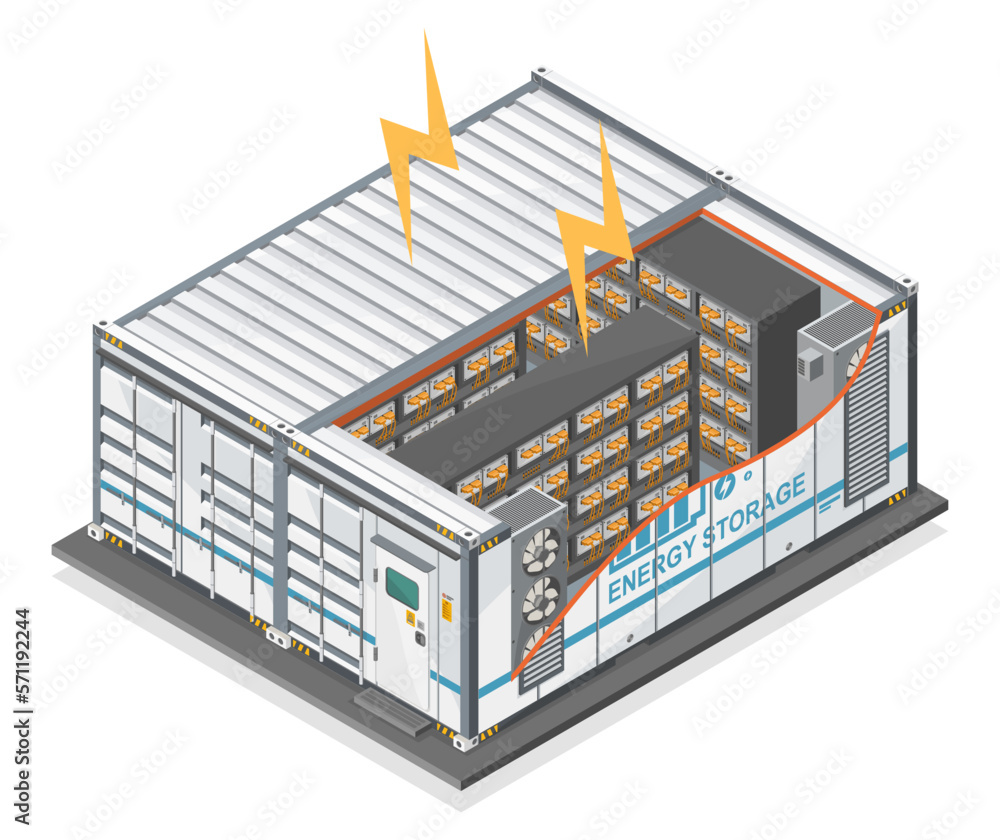 Inside Battery Energy Storage Systems Power Bank electricity power ...