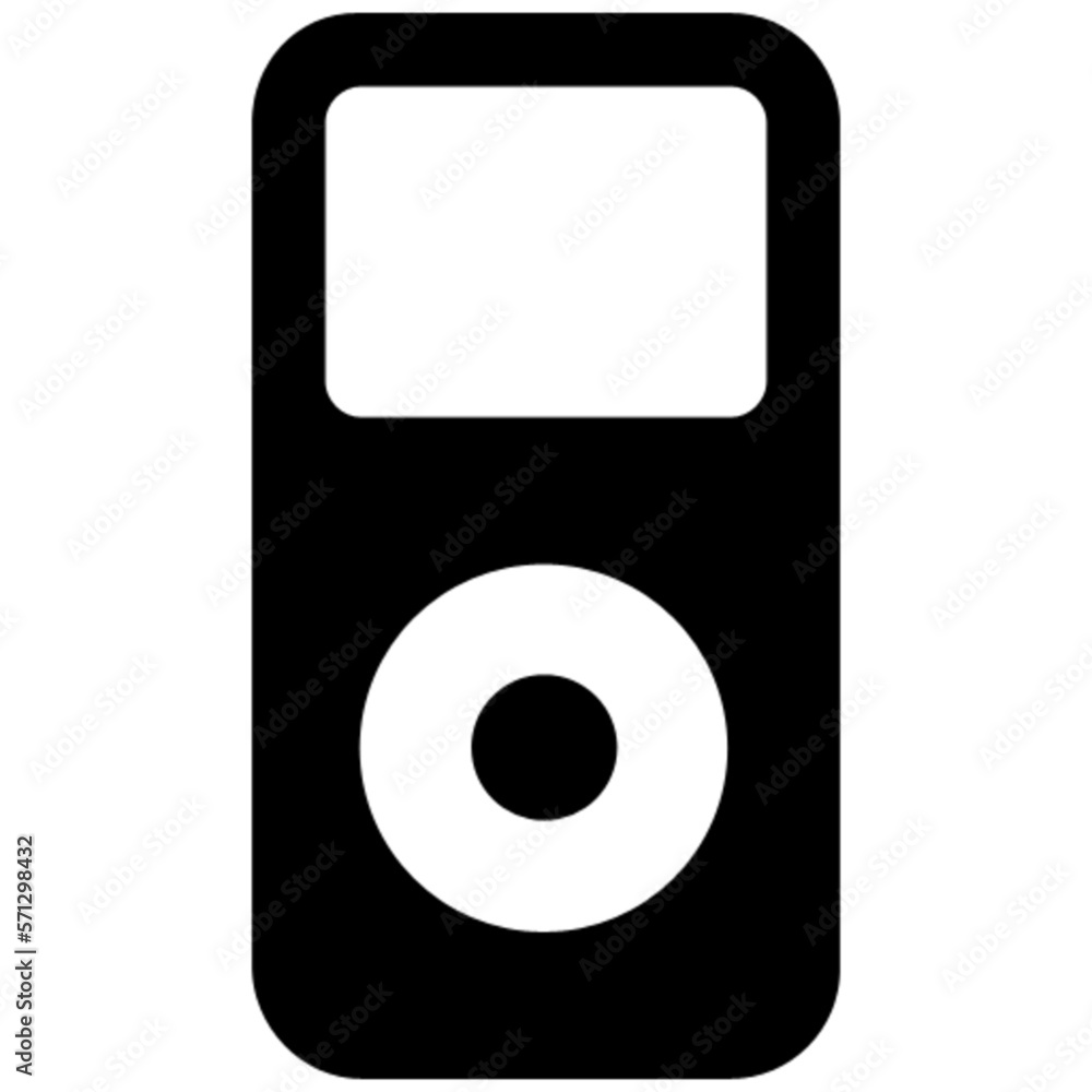 mp3 player vector, icon, symbol, logo, clipart, isolated. vector ...