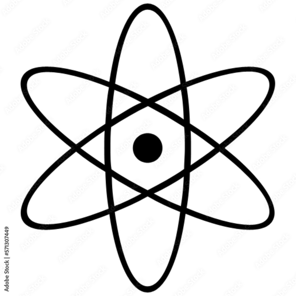 atom vector, icon, symbol, logo, clipart, isolated. vector illustration ...