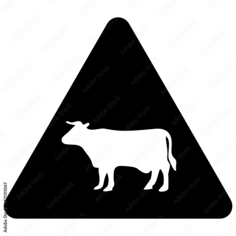 domestic animals crossing sign vector, icon, symbol, logo, clipart ...