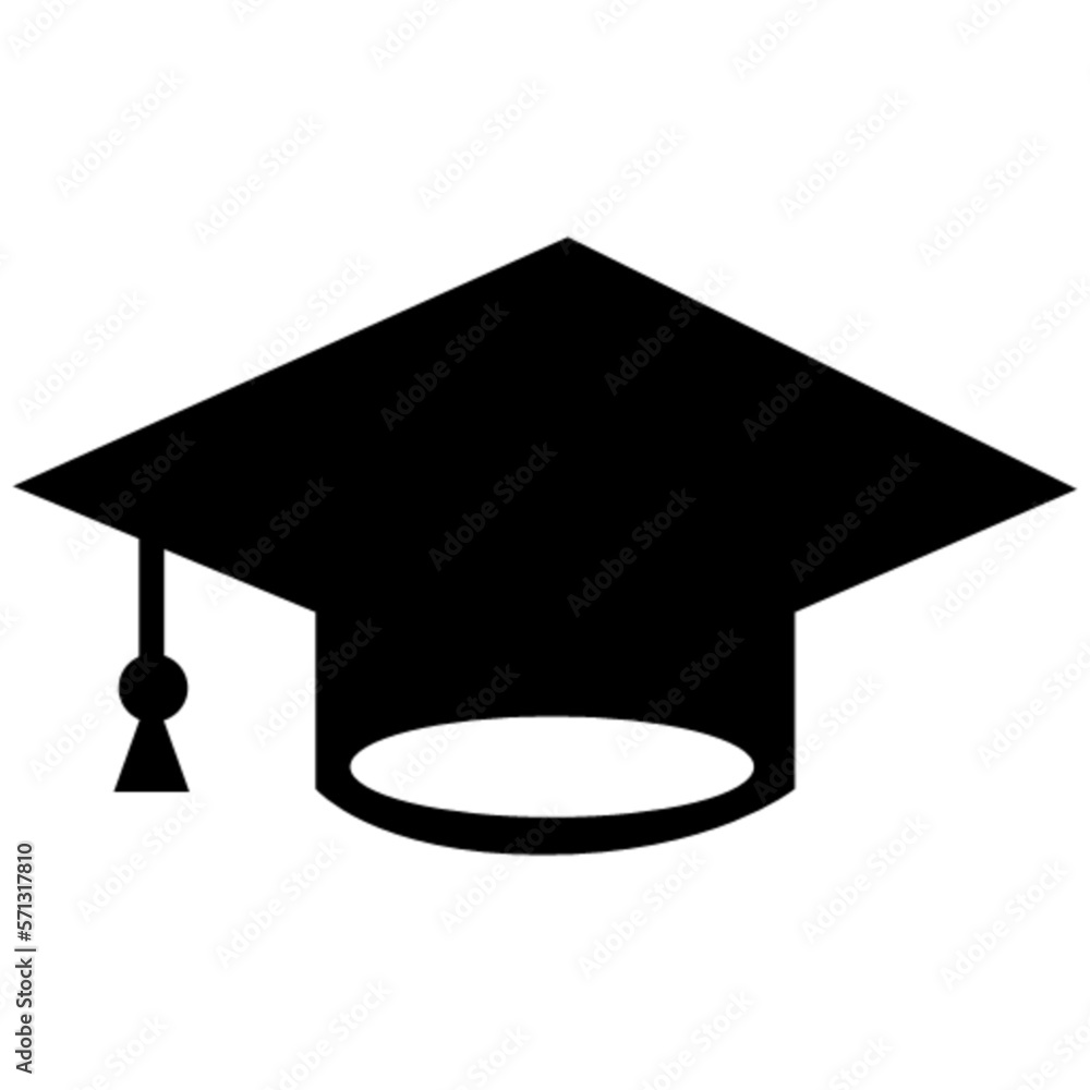 graduation cap vector, icon, symbol, logo, clipart, isolated. vector ...