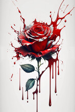 Blood Red Rose Free Stock Photo - Public Domain Pictures