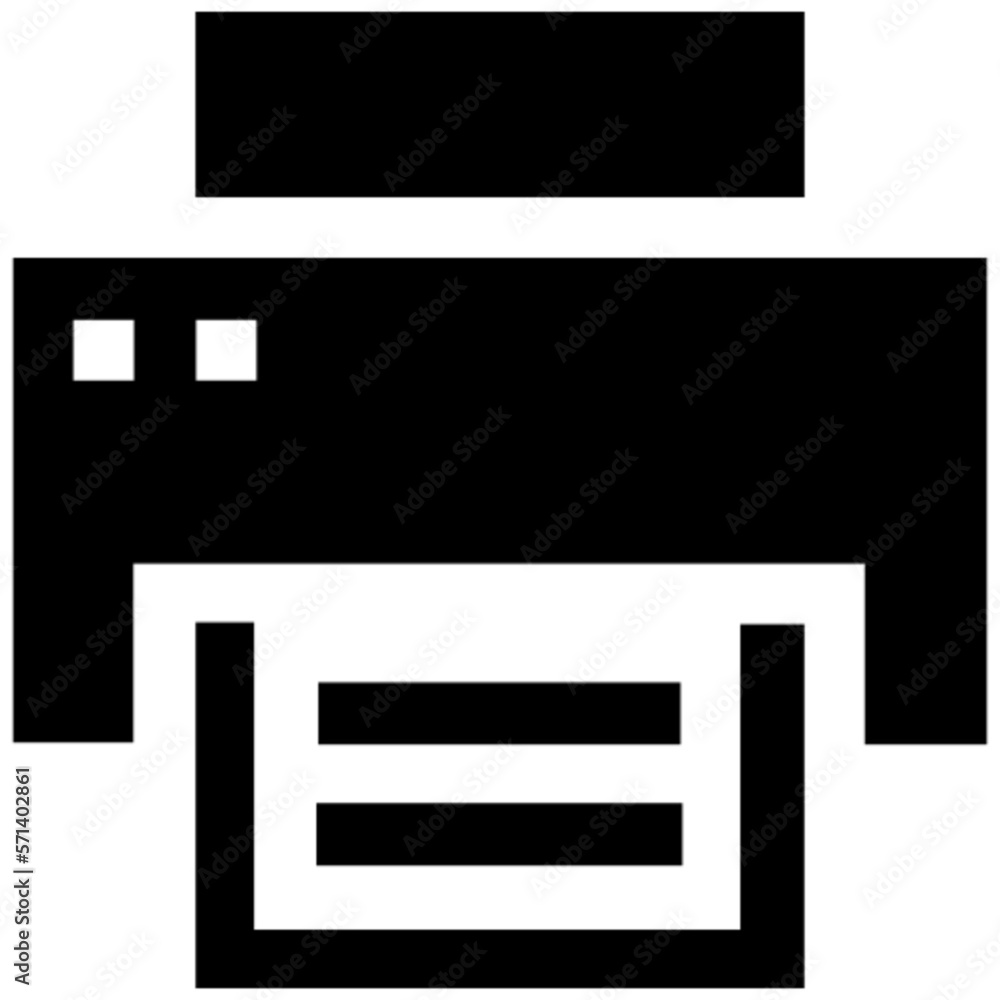 printer vector icon symbol logo clipart isolated. vector illustration. vector illustration ...