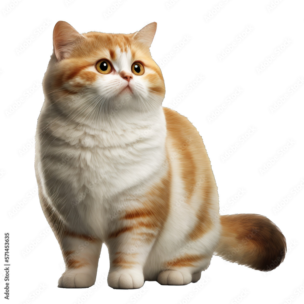 Animal Munchkin cat Design Elements Isolated Transparent Background ...