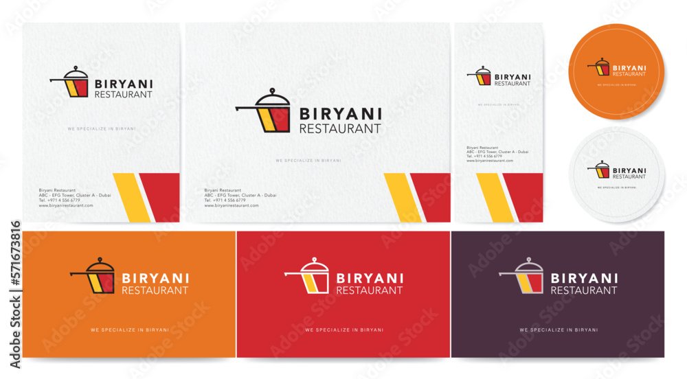 Biriyani Logo Vector Stock Vector | Adobe Stock