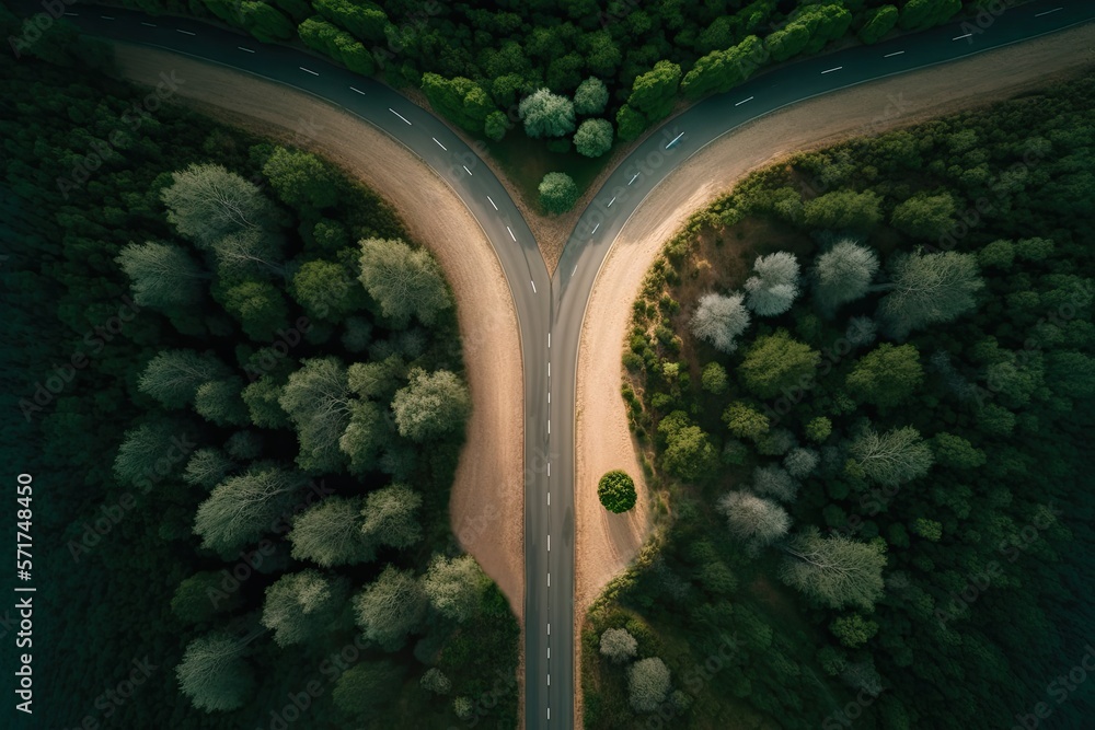 Ilustrace Fork in the Road Path Decision Choice Division Unify ...