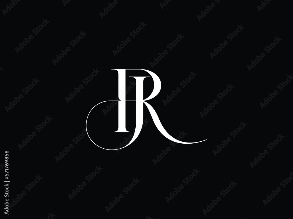 elegant initial letter jr, rj logo vector, Creative Lettering Logo ...