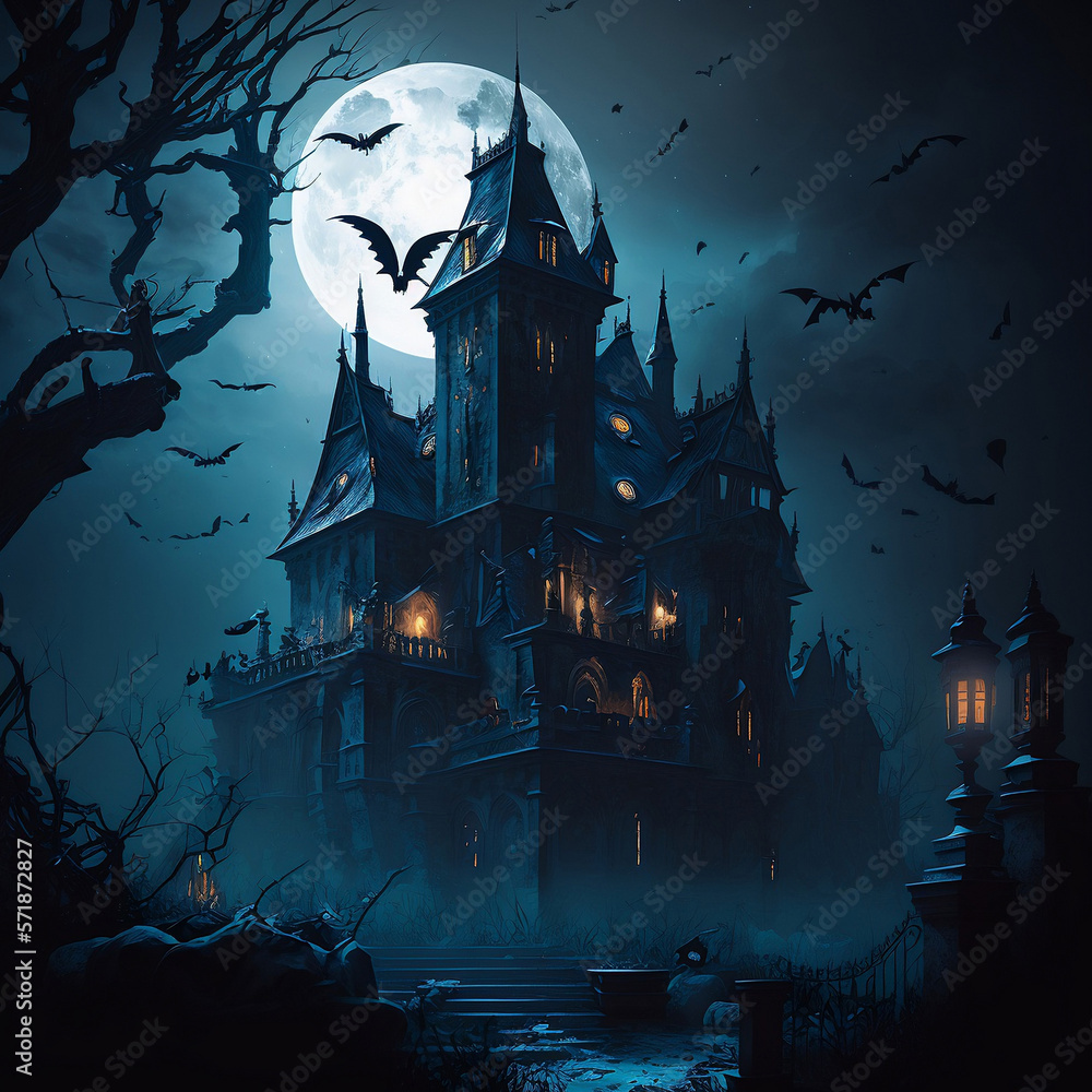 spooky castle, scary, unkempt, horror, old gothic castle, haunted ...
