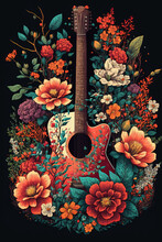 Vintage Flower Festival Poster Free Stock Photo - Public Domain Pictures