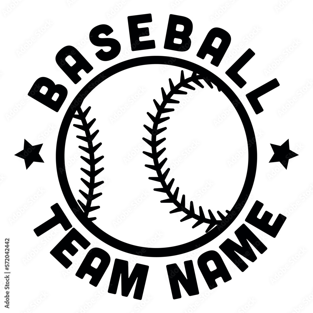 Baseball sports logo template, vector art image illustration, baseball ...