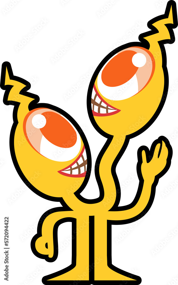 Alien cute png graphic clipart design Stock Illustration | Adobe Stock