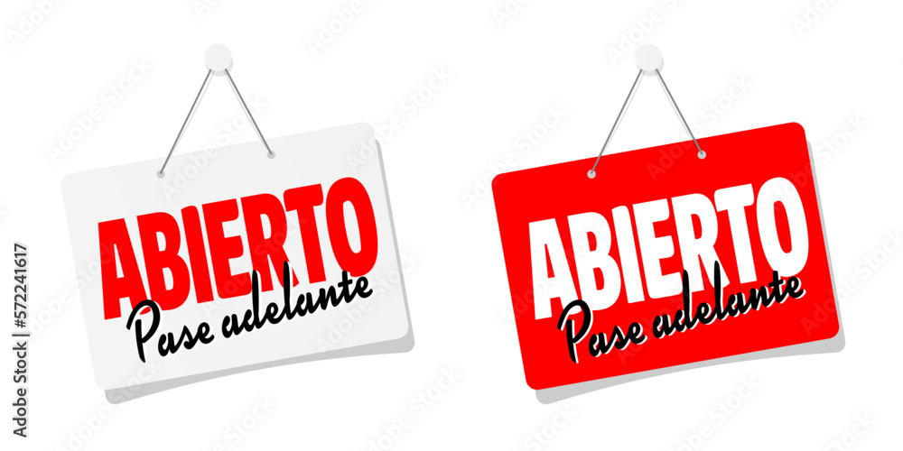 Abierto pase adelante Stock Vector | Adobe Stock