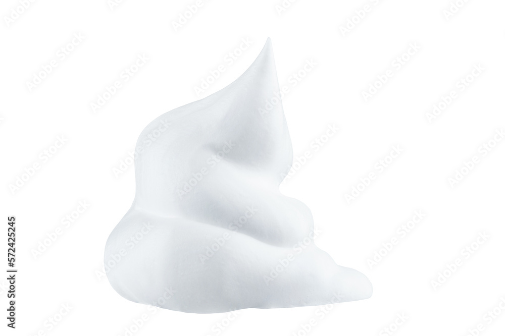 Shaving foam isolated on white background. Full Depth of field. Focus ...