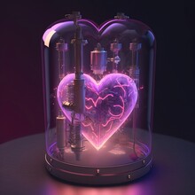 Electric Pink Heart Free Stock Photo - Public Domain Pictures