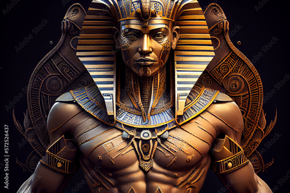 AI-Generated Eqyptian Gods Artwork Stock Illustration | Adobe Stock